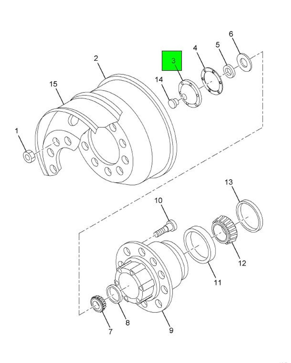 2519530C91 CAP, HUB FRT OIL made to fit INTERNATIONAL TRUCK | Price: $30.93
