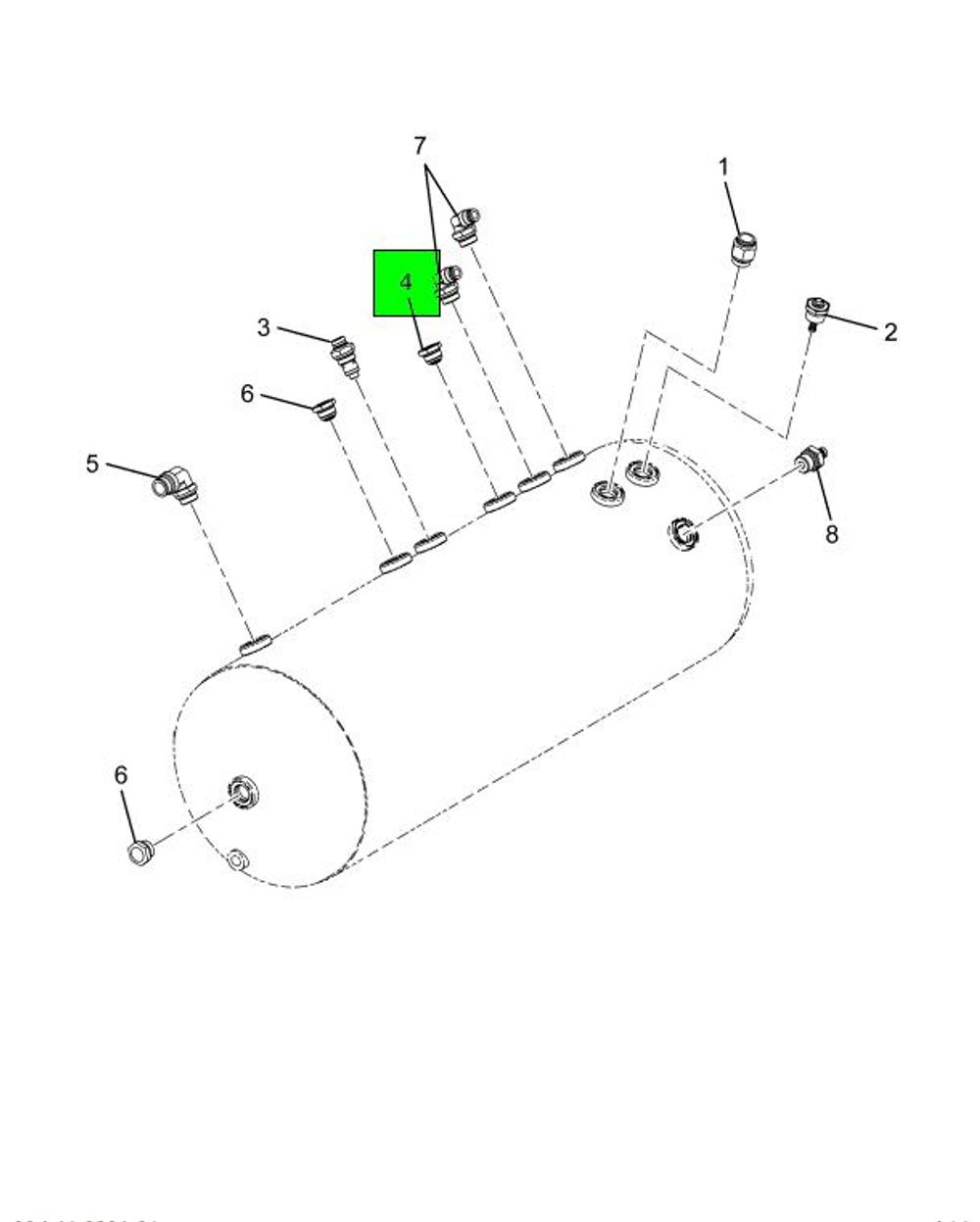 6131525C1 CONNECTOR, MA22 MALE X 3/8 PTC made to fit NAVISTAR | Price ...