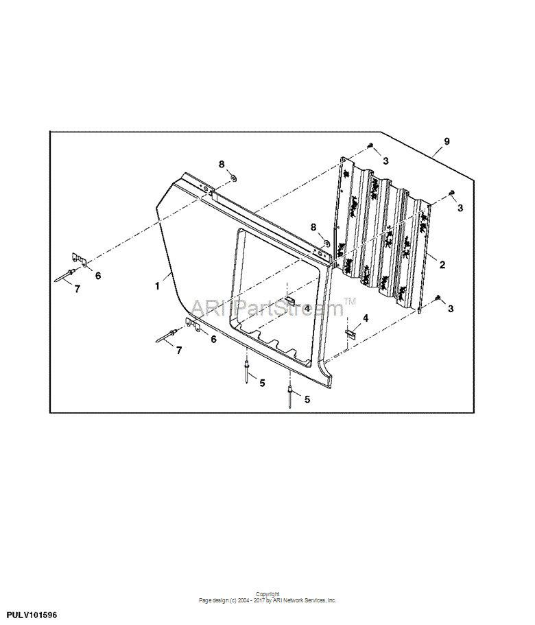 RE180246 SHIELD, RH SIDESCREEN, ASSEMBLY made to fit JOHN DEERE | Price ...
