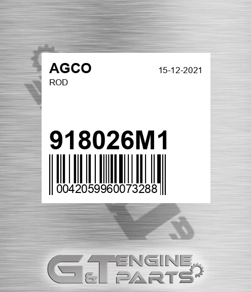 918026M1 ROD made to fit AGCO | Price: $26.57