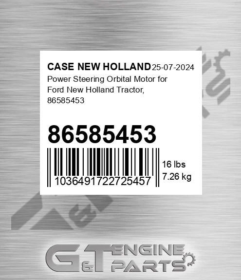 86585453 Power Steering Orbital Motor for Ford New Holland Tractor ...