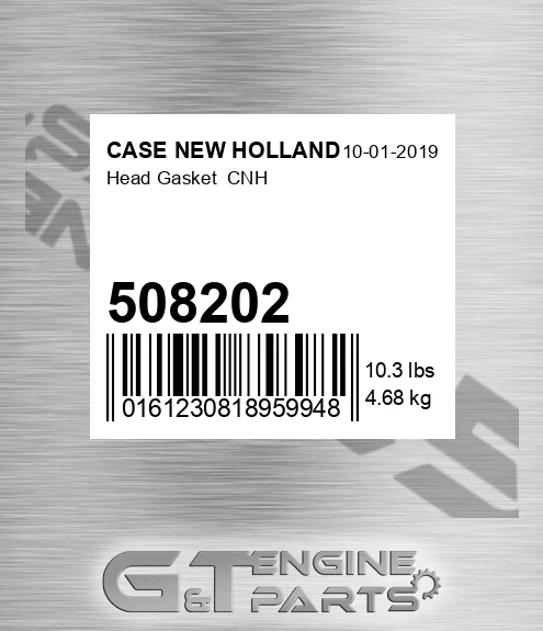 508202 Head Gasket CNH made to fit CASE NEW HOLLAND | LTD. WARRANTY ...