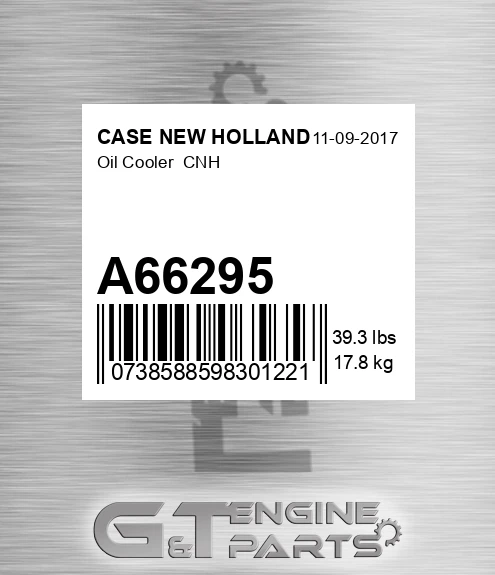A66295 Oil Cooler CNH made to fit CASE NEW HOLLAND | Price: $1,120
