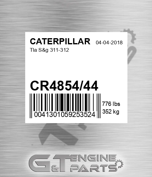 CR4854/44 Tla S&g 311-312 made to fit Caterpillar | Price: $2,289.20.