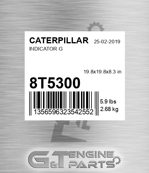 8T5300 INDICATOR G made to fit CATERPILLAR | LTD. WARRANTY | Price: $1,519