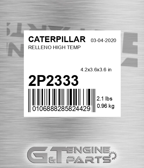 2P-2333 RELLENO HIGH TEMP made to fit CATERPILLAR | LTD. WARRANTY ...