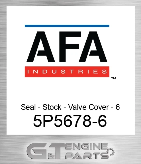 5P5678-6 Seal - Stock - Valve Cover - 6 made to fit CATERPILLAR | Price ...
