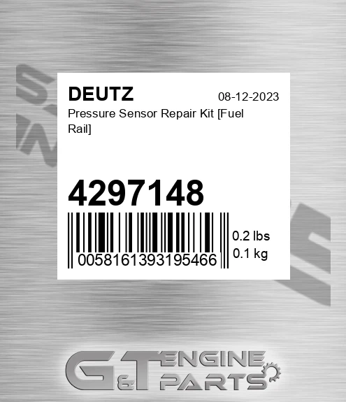 4297148 Pressure Sensor Repair Kit [Fuel Rail] made to fit DEUTZ | LTD ...