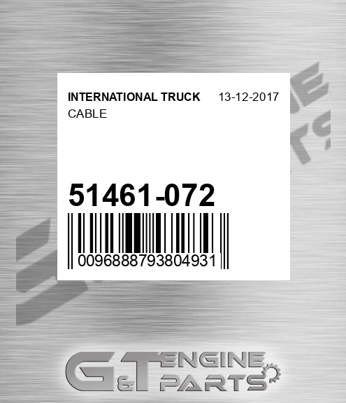 51461-072 CABLE made to fit INTERNATIONAL TRUCK | Price: $44.72