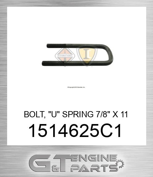 1514625C1 BOLT, "U" SPRING 7/8" X 11 13/32" UNF made to fit ...