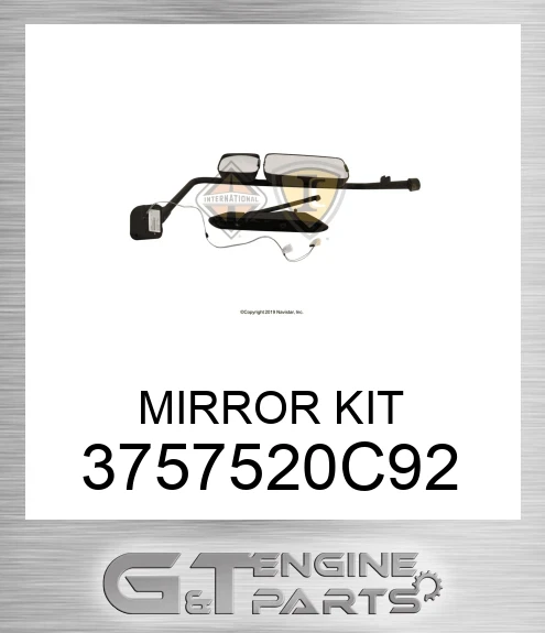 3757520C92 MIRROR KIT made to fit INTERNATIONAL TRUCK | Price: $643.44