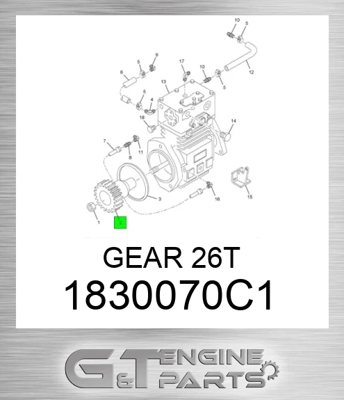 1830070C1 GEAR 26T made to fit INTERNATIONAL TRUCK | WARRANTY | Price ...