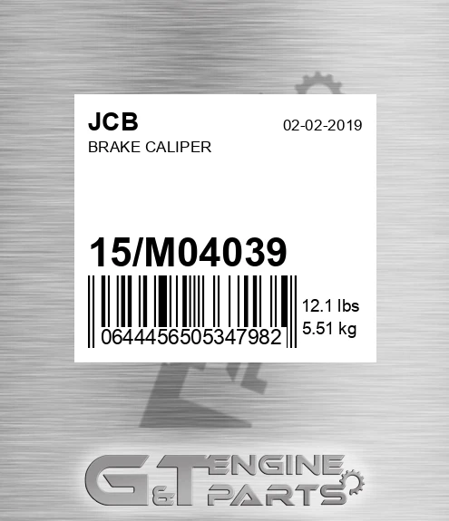 15/M04039 BRAKE CALIPER made to fit JCB | Price: $1,413