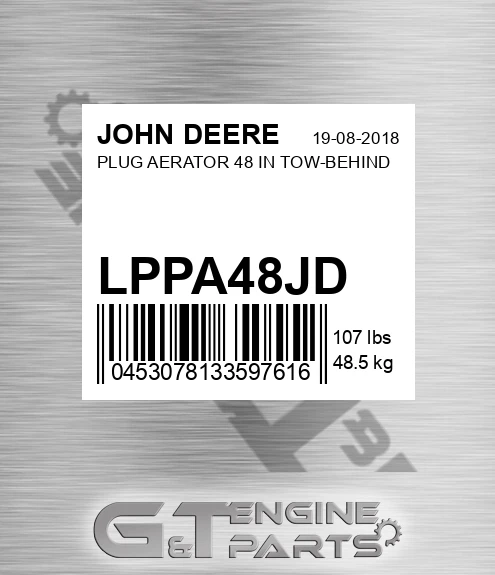 LPPA48JD PLUG AERATOR 48 IN TOW-BEHIND made to fit JOHN DEERE | Price ...