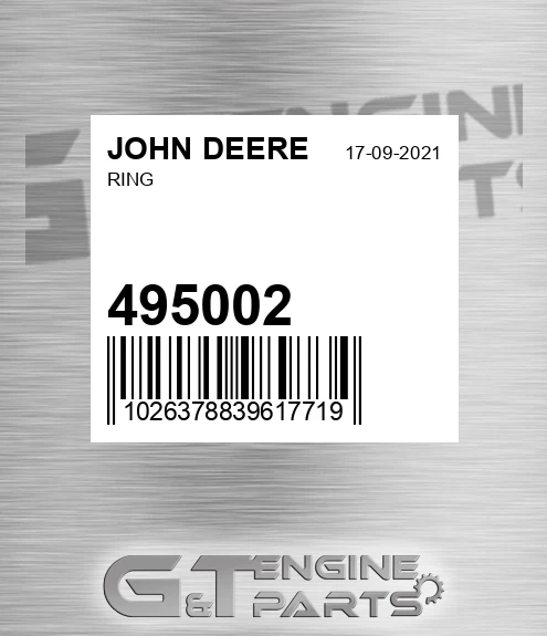 495002 RING made to fit JOHN DEERE | Price: $135.39
