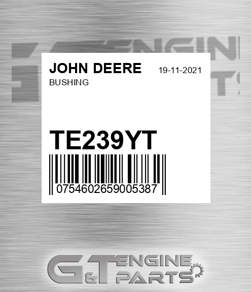 TE239YT BUSHING made to fit JOHN DEERE | Price: $56.61
