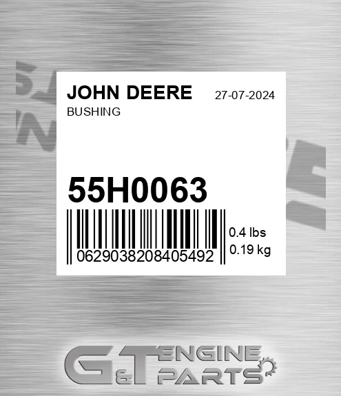 55H0063 BUSHING made to fit John Deere | Price: $33.60.