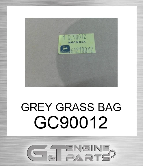GC90012 GREY GRASS BAG made to fit JOHN DEERE | Price: $36.82