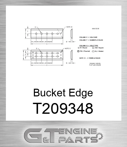 T209348 Bucket Edge made to fit JOHN DEERE | 1 YEAR WARRANTY | Price ...