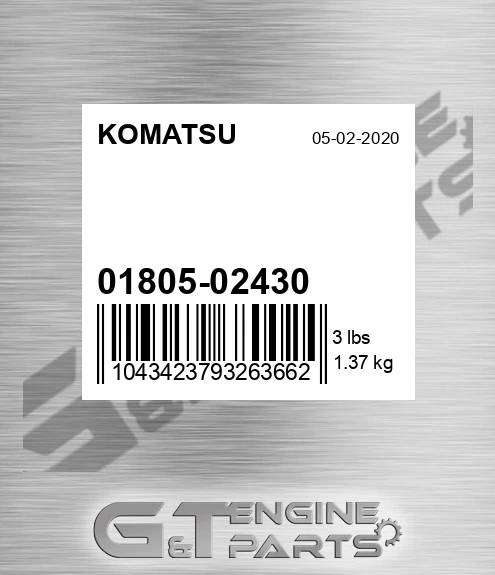01805-02430 made to fit KOMATSU