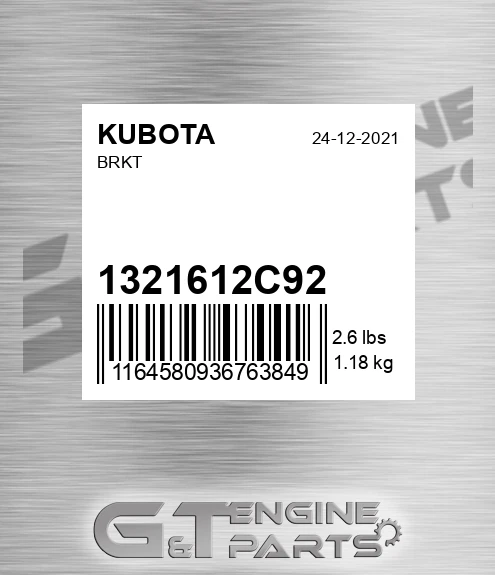 1321612C92 LEVER ASM made to fit Kubota | Price: $81.20.