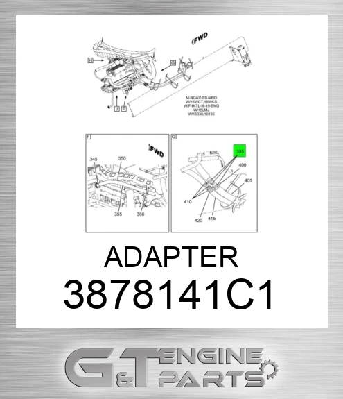 3878141C1 ADAPTER made to fit NAVISTAR | LTD. WARRANTY | Price: $6.05