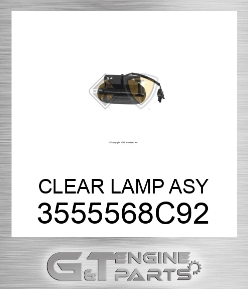 3555568C92 CLEAR LAMP ASY made to fit NAVISTAR | Price: $115.64