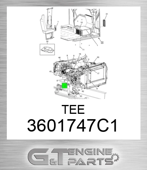 3601747C1 TEE made to fit NAVISTAR | WARRANTY | Price: $32.11